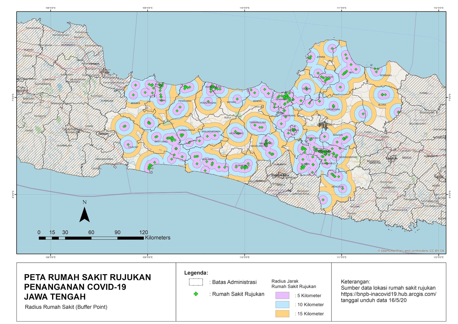 Bagus GIS: Peta Rumah Sakit Rujukan Penanganan COVID-19 di Jawa Tengah Bagus GIS: Peta Rumah Sakit Rujukan Penanganan COVID-19 di Jawa Tengah
