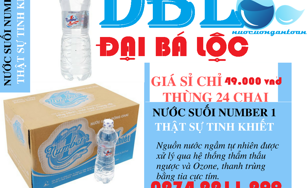 Đại Lý, Nhà phân phối nước suối Number 1- 0933895223 Giao nước suối Number one tận nhà, tận nơi ...