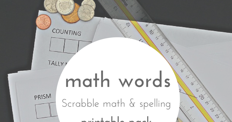 Math, Money, Time, & Shapes Scrabble Math Printable Pack | And Next ...