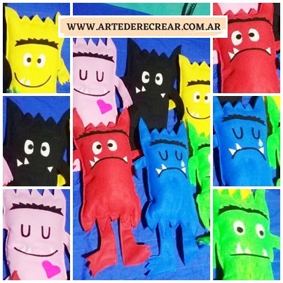 Monstruo de colores.- Cuento - muñecos de tela monstruo de colores ...