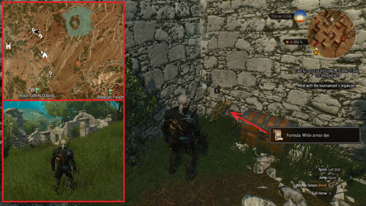 THE WITCHER 3 : ARMOR DYE FORMULA, LOKASI & CARA MENDAPATKANNYA ...