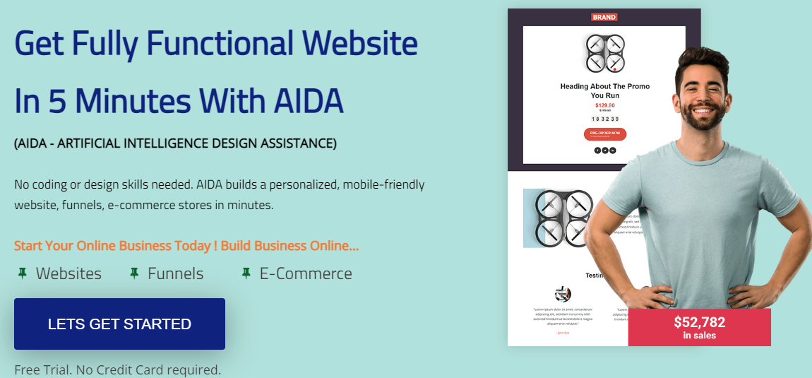 GET YOUR OWN FULLY FUNCTIONAL AND DESIGNED WEBSITE IN 5 MINUTES!