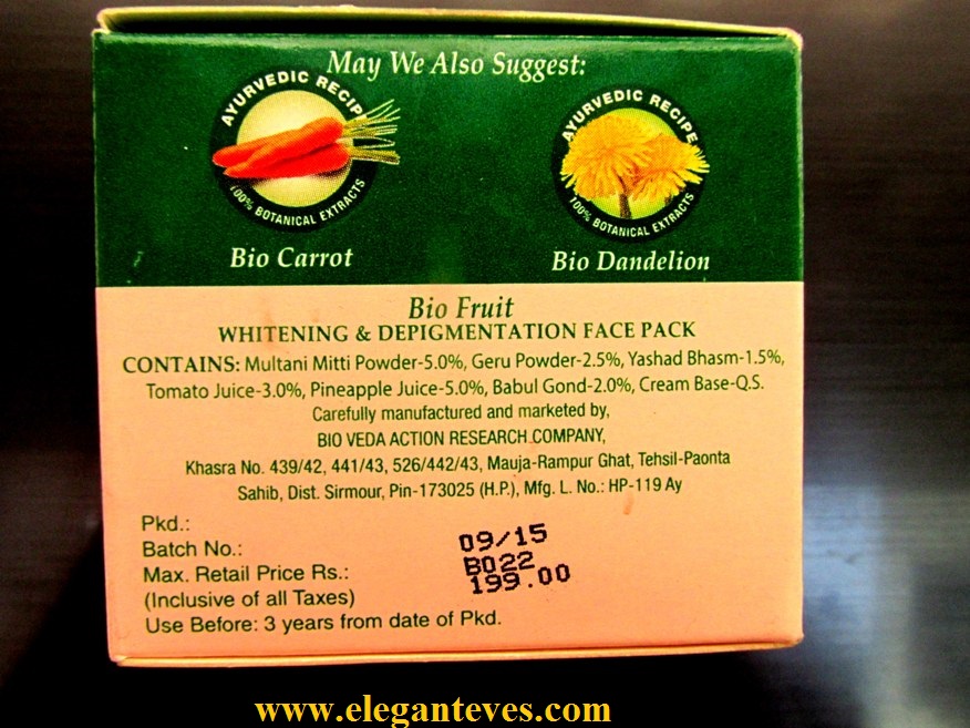 REVIEW OF BIOTIQUE BIO FRUIT WHITENING & DEPIGMENTATION FACE PACK ...