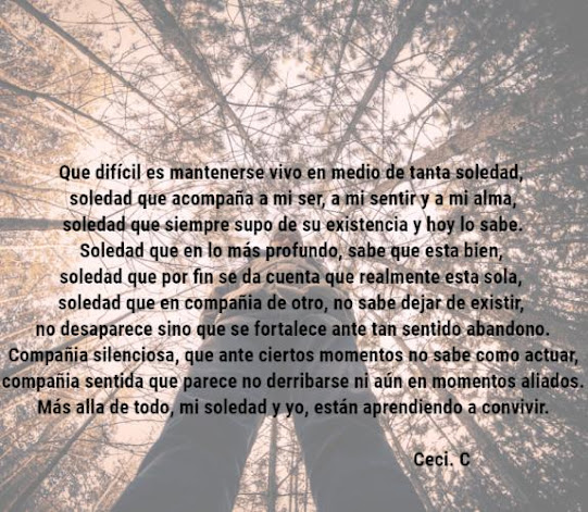 Quiero, Siento, Puedo: SOLEDAD: ¿la sentiste alguna vez? o ¿la estás ...
