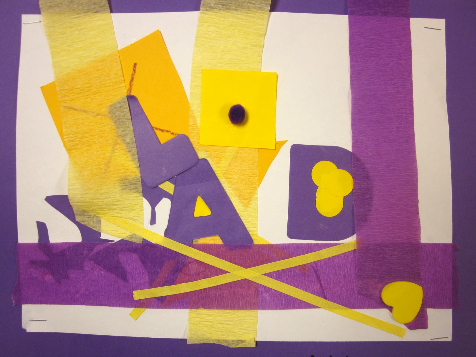 Art is Basic-- Art Teacher Blog: 1st Grade Complementary Color Collage