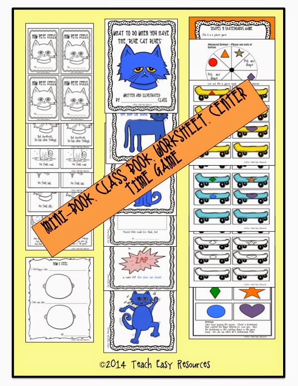 Teach Easy Resources: Pete the Cat and His Magic Sunglasses - Great ...