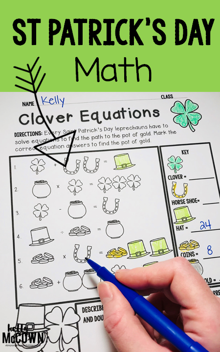 Kelly McCown: Saint Patrick's Day Middle School Math Activities