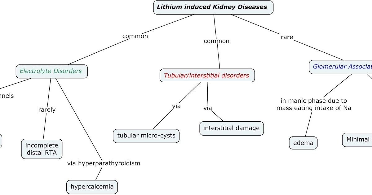 Nephron Power: Concept Map: Lithium and the Kidney