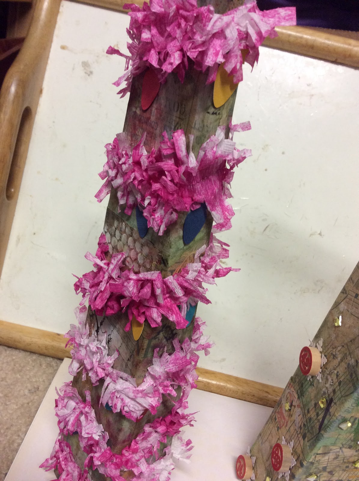 Crafts in the Command Center: Recycled Trees Are Finished!!