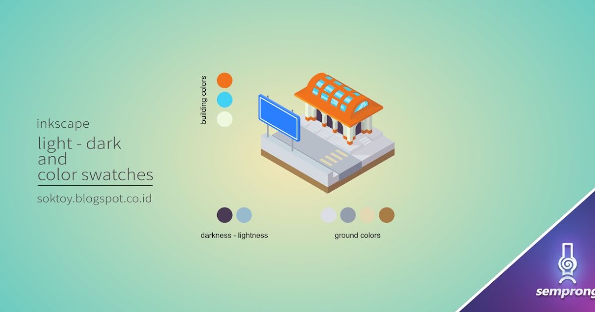 Tutorial Inkscape - Tips Menggunakan Swatches