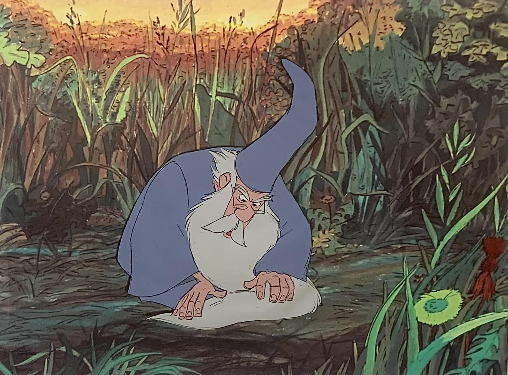 Animation Collection: Original Production Animation Cel of Merlin from ...