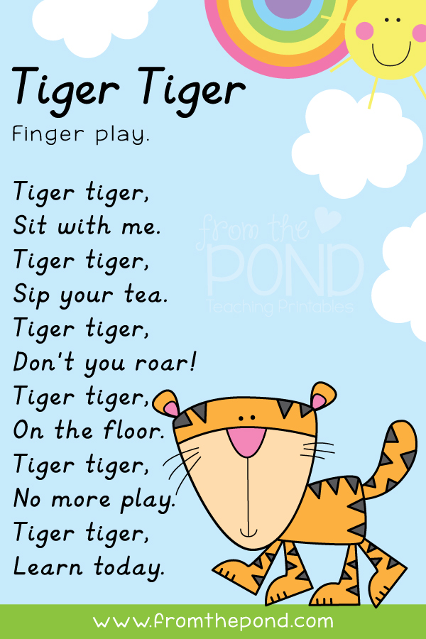 Tiger Finger Play | From the Pond