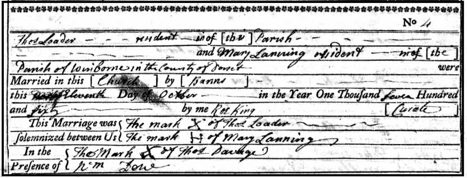 Our Loader & Northover Family Trees from Dorset, England.: PART 1 ...