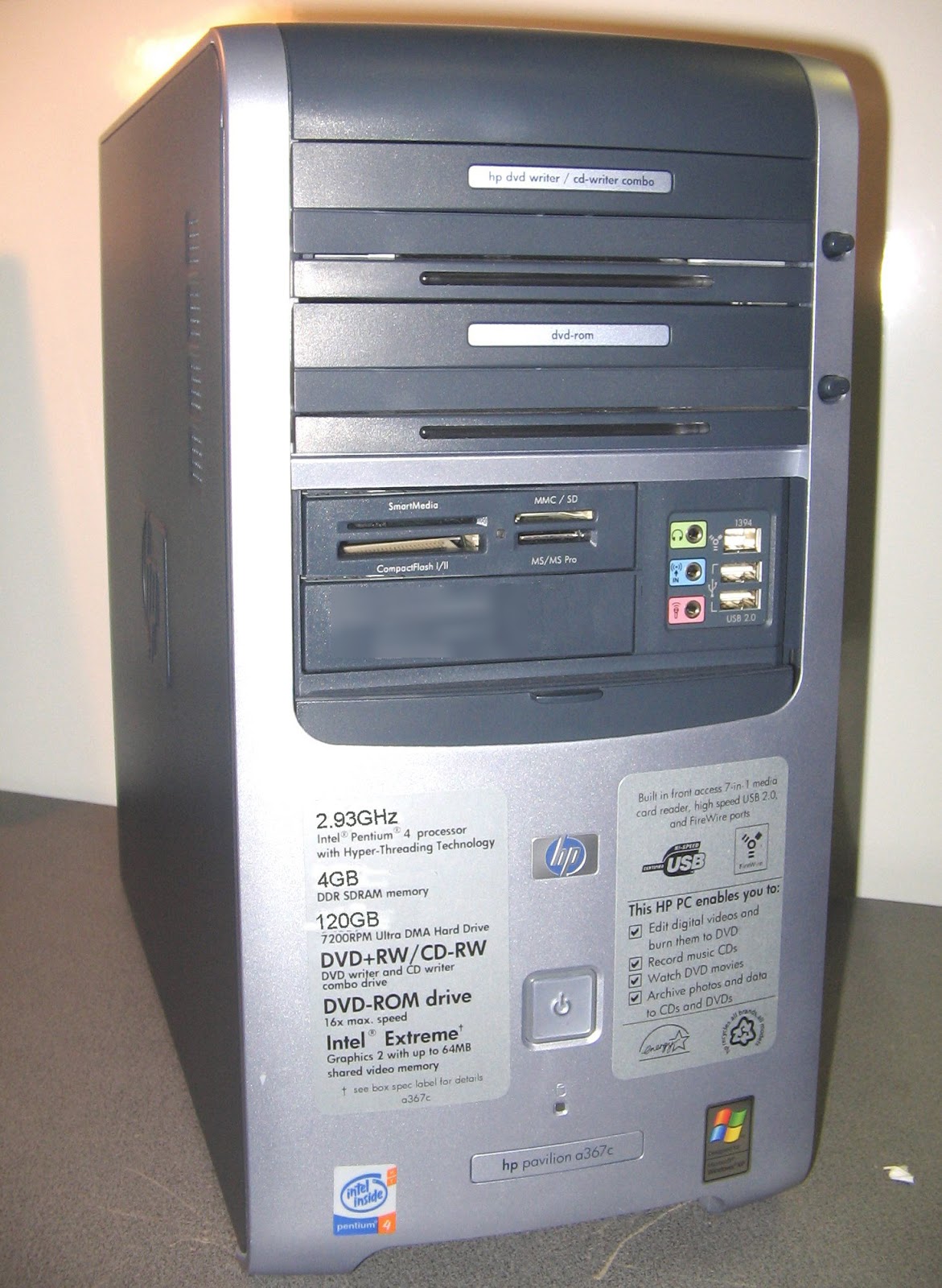 justRLuck: Resurrecting a 2004 HP Pavilion