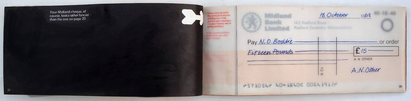 Past Print: How a C//EQUE book works / Midland Bank / 1969
