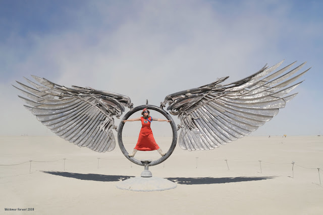 the dew drop inn: wings in motion: sculptor bryan tedrick