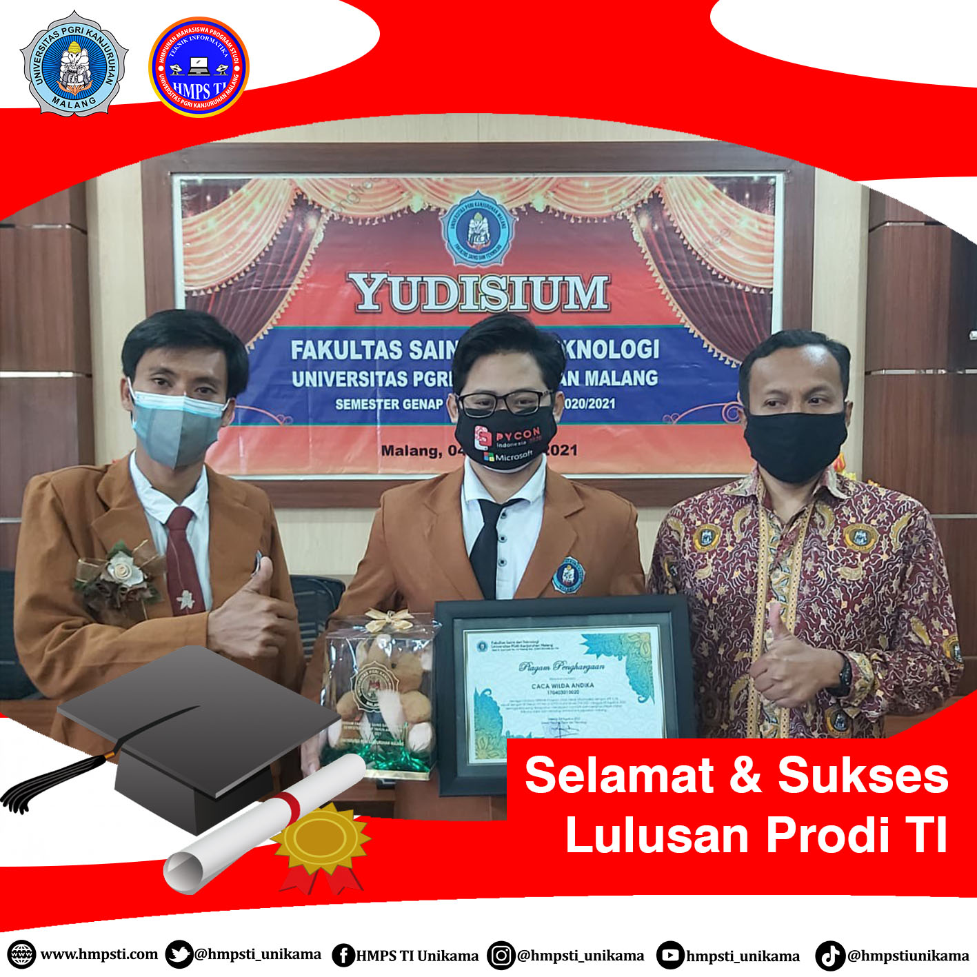 IPK Tertinggi Prodi Teknik Informatika tahun 2020/2021 - HMPS TI