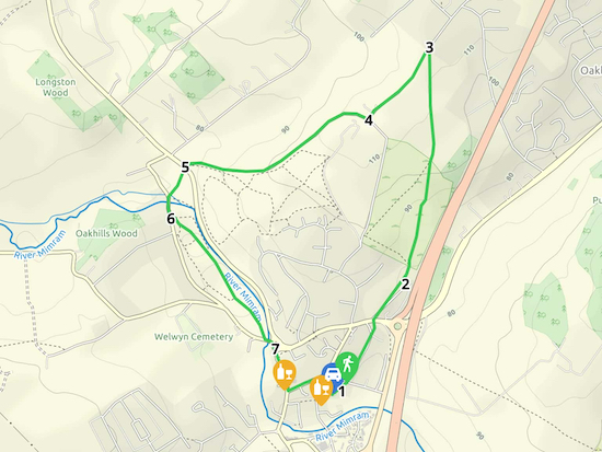 Hertfordshire Walker: Walk 61: Danesbury Park Loop