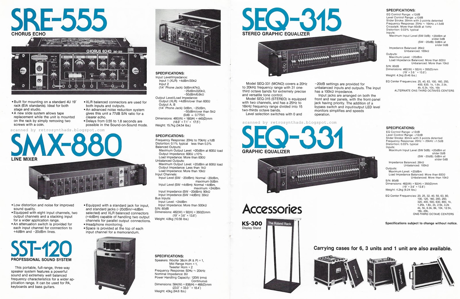 Retro Synth Ads: Roland "The Roland Rack" catalog, May 1980