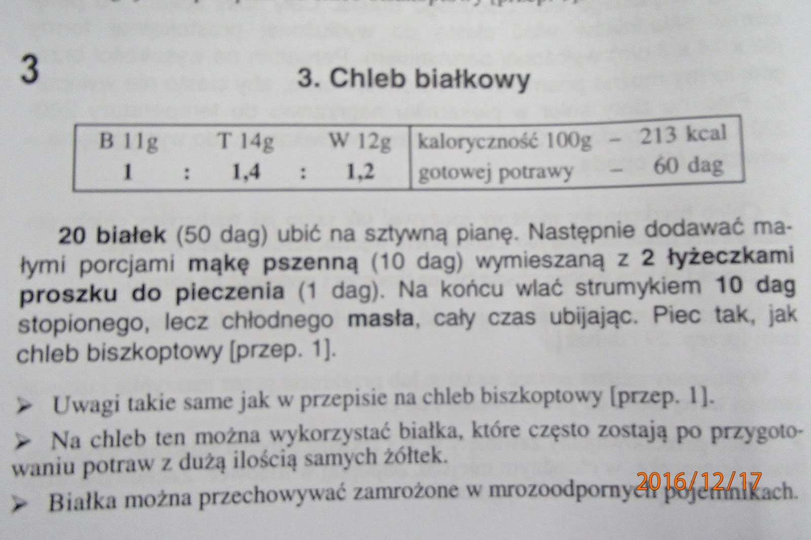 Wspomnienia Rodzinne I Inne: Chleb Bialkowy #3 Kwasniewskiego KK-700