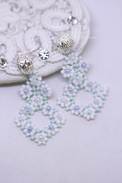 Free Tutorial : Cinla Daisy Chain Earrings: bead_tutorial — LiveJournal