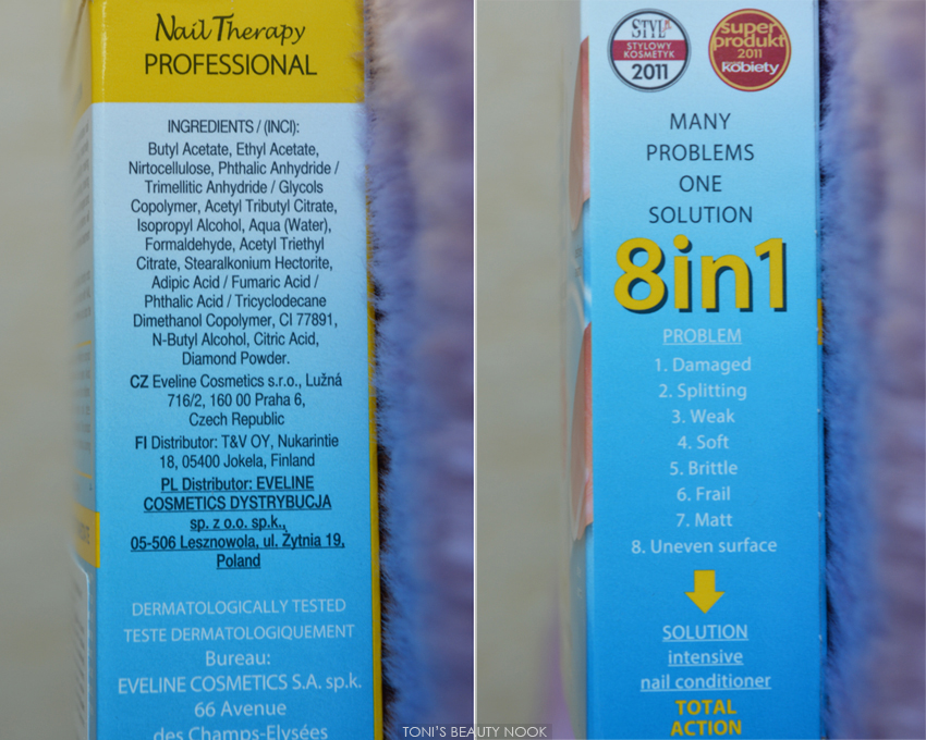 Toni's Beauty Nook: Eveline | 8 в 1 заздравител за нокти