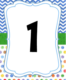 Treble in the Classroom: Chevron and Polka Dot Word Wall