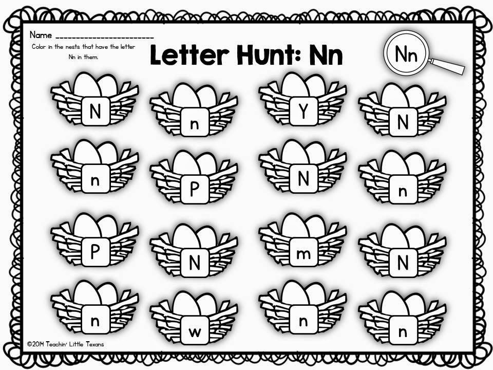 Teachin' Little Texans: Unit N Freebie!