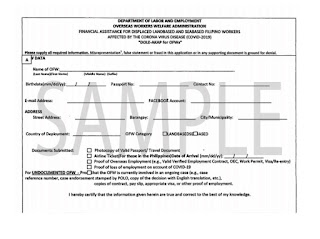 OFW's Assistance Program DOLE-AKAP ~ Alex is my Name