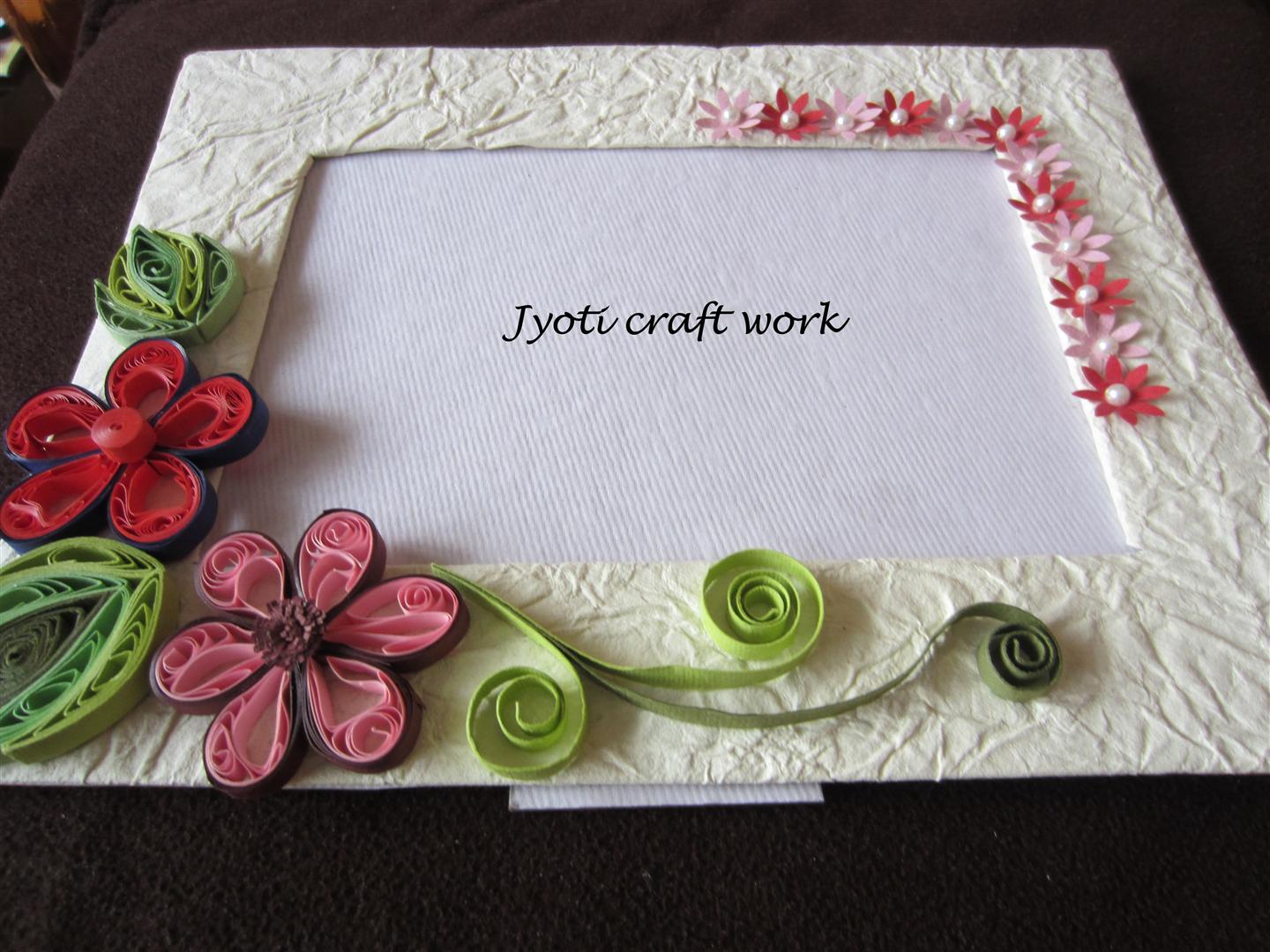 My craft work: Photo frame