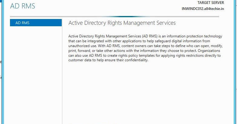 All4Techie: Active Directory Rights Management