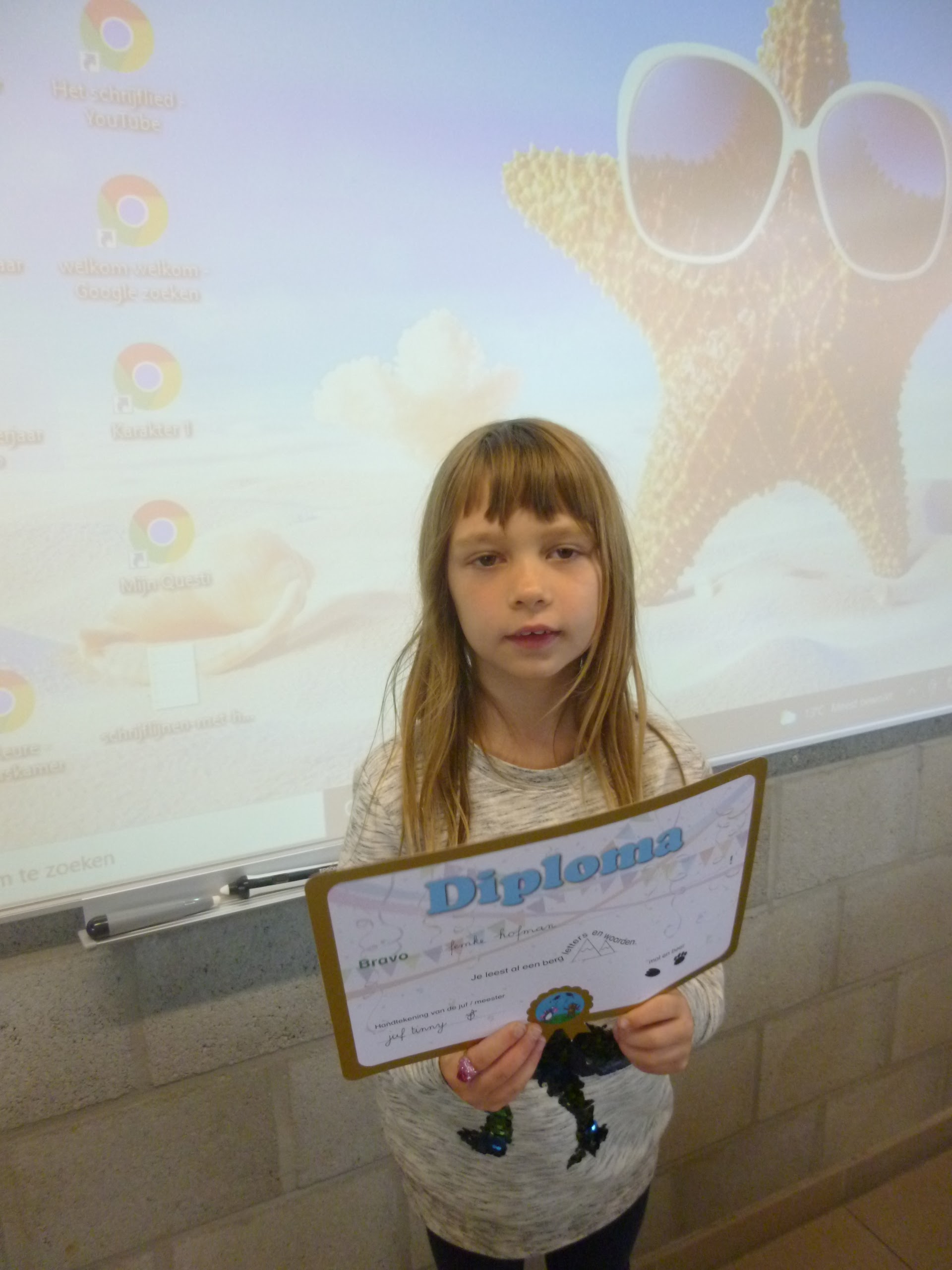 't Steltje eerste leerjaar A: EEN LEESDIPLOMA VAN MOL EN BEER ... DAT ...