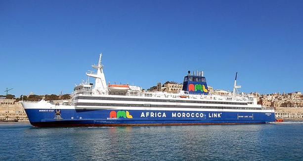 FERRYBALEAR: El Ferry "Morocco Star" de AML rumbo Tánger Med