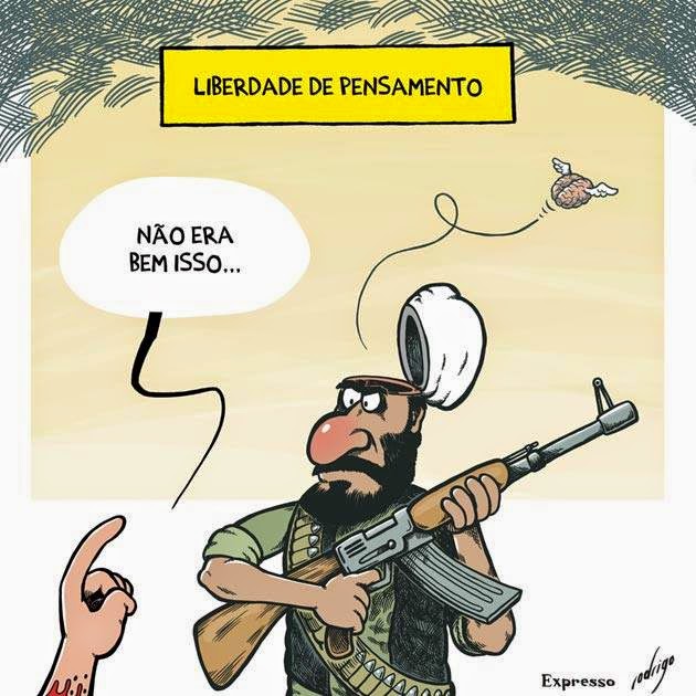 humorgrafe: Idioterrorismo - Cartoon de Rodrigo de Matos