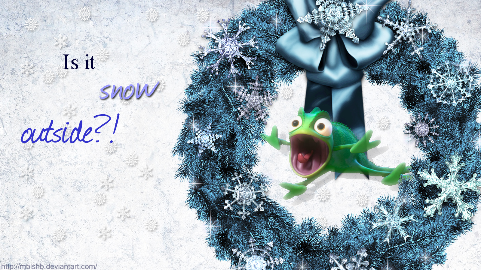 Merry christmas with pascal 2 ~ wallpapers for Disney tangled wallpaper