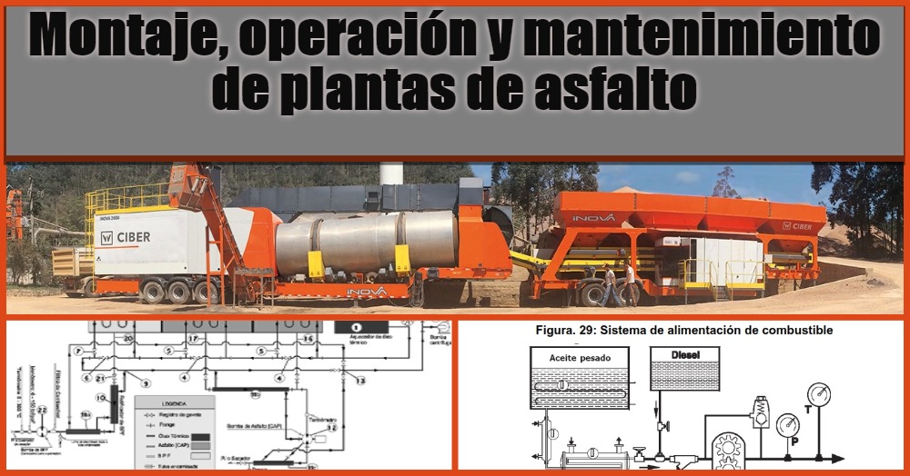 Montaje, operación y mantenimiento de plantas de asfalto