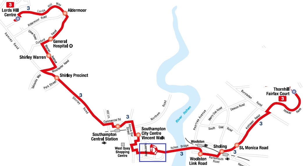 Southampton Bus Update: First changes: Focus on Shirley Warren