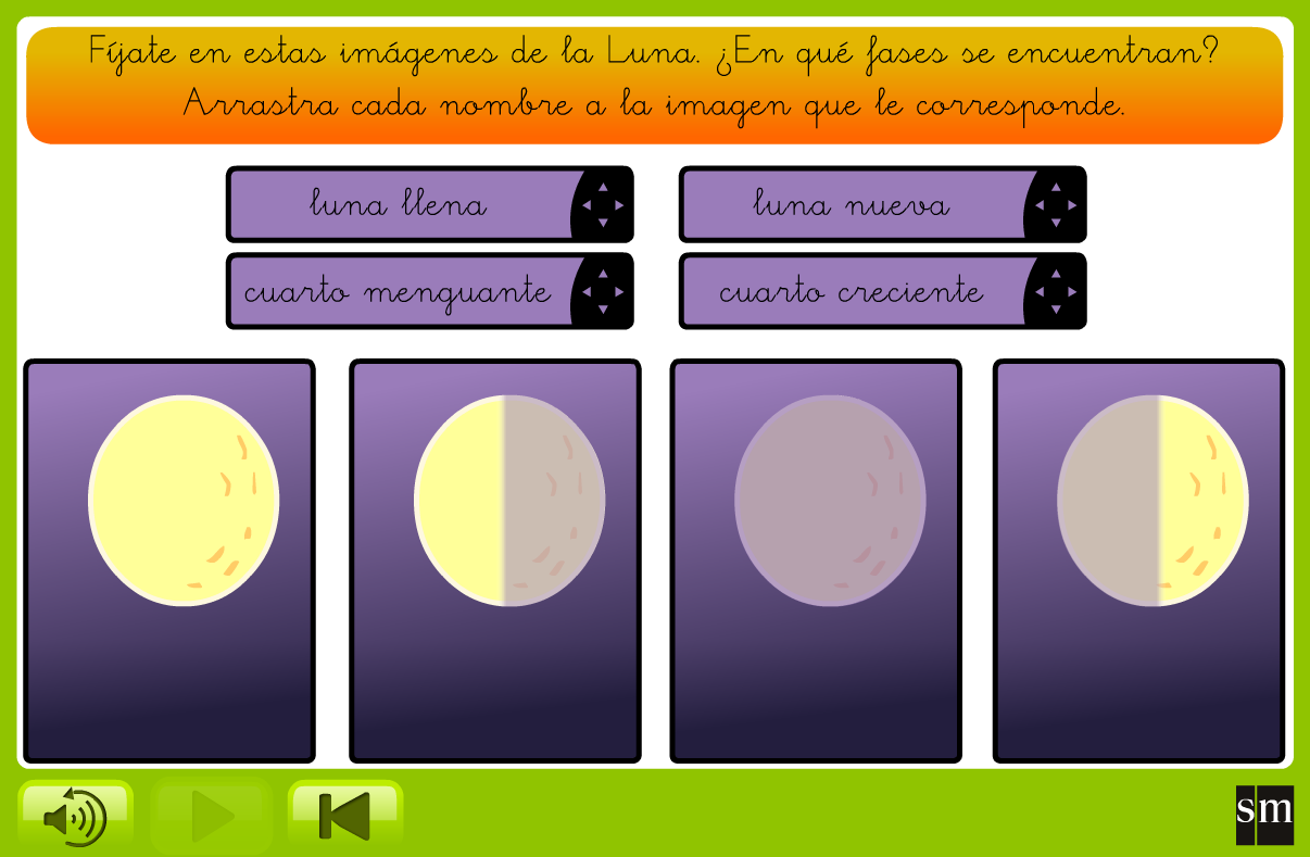 EL BLOG DE TERCERO: LAS FASES DE LA LUNA