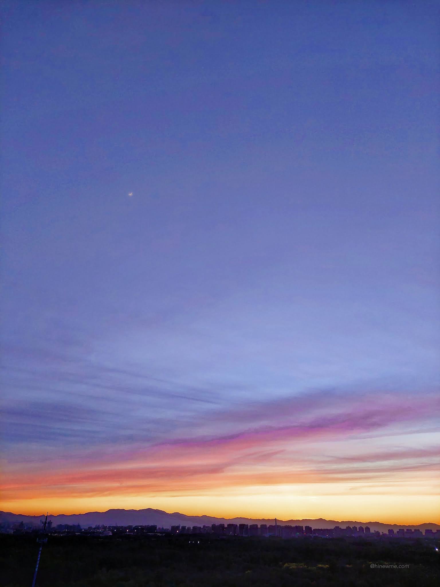13 HD sunset mobile phone background photograph download - HiArt