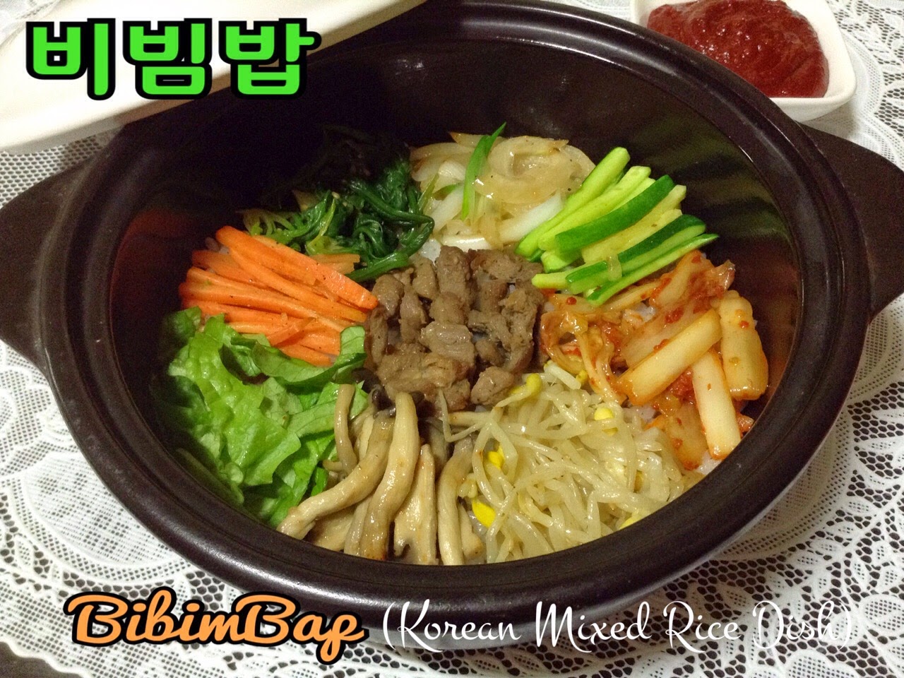 MinJi's Kitchen: BibimBap 비빔밥 (Korean Mixed Rice Dish)