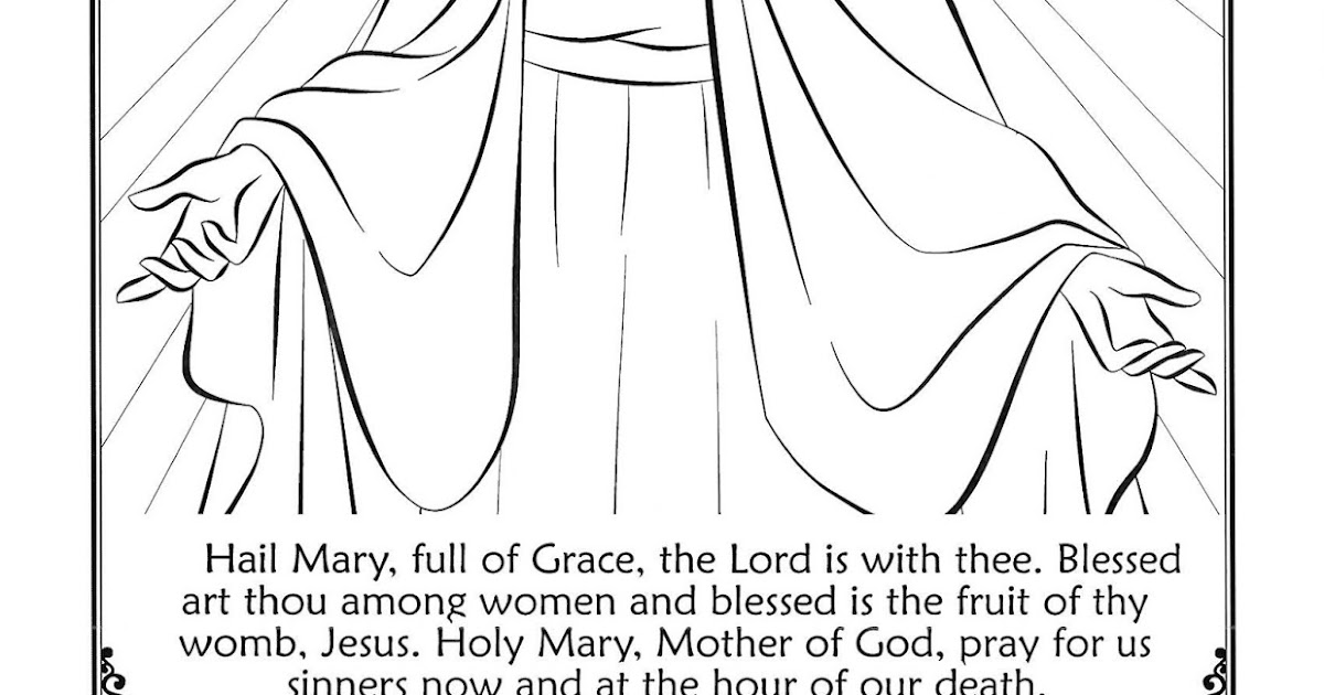 Mary Coloring Pages - Fun Coloring