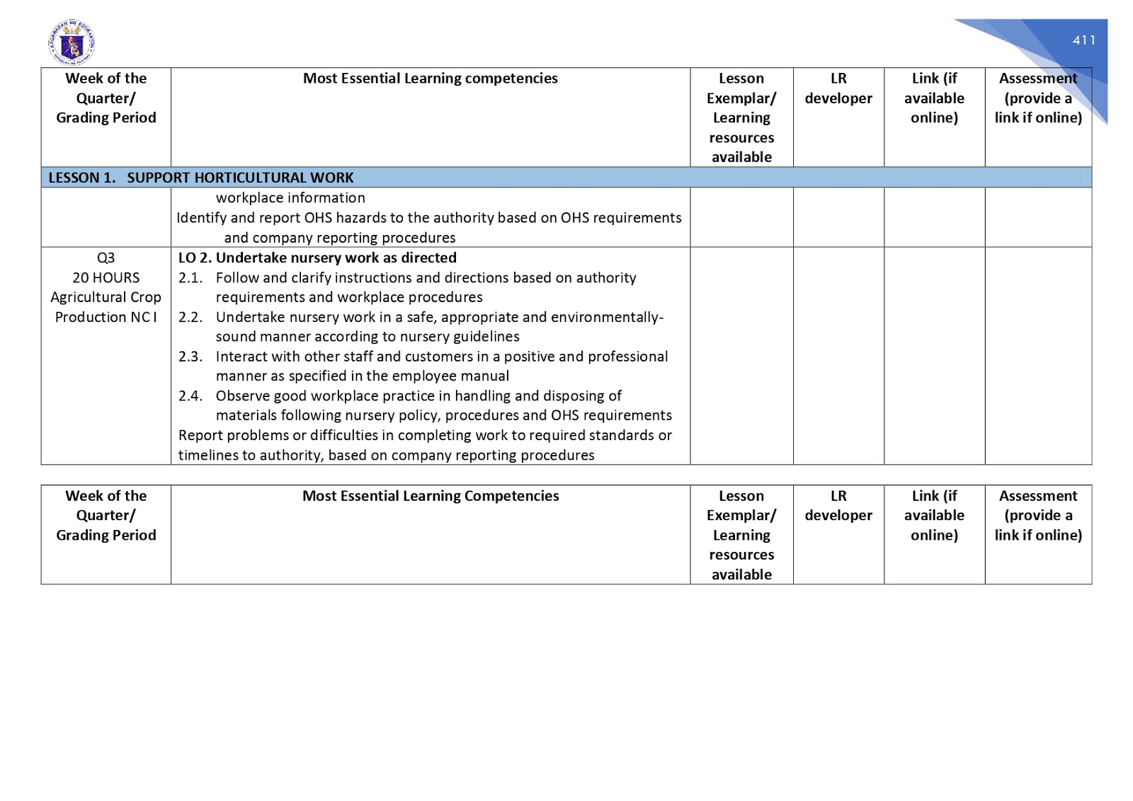 DepEd Memos, Orders & Results: Most Essential Learning Competencies in ...