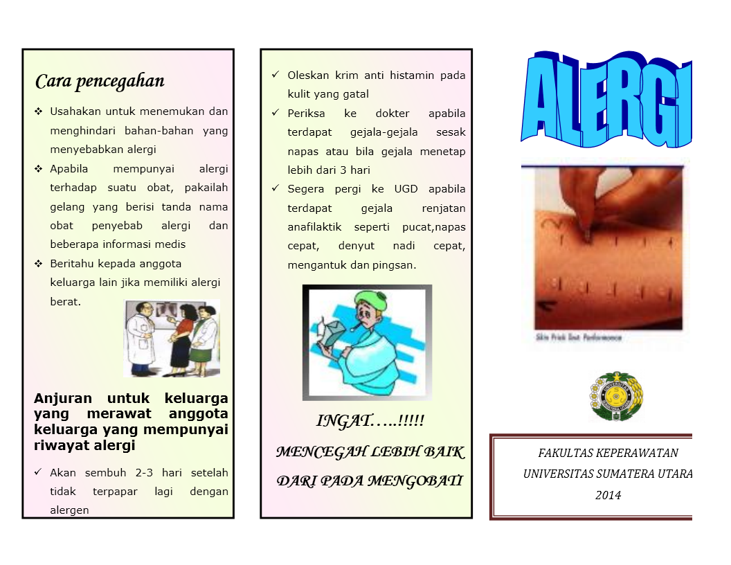 Belajar Keperawatan: LEAFLET ALERGI
