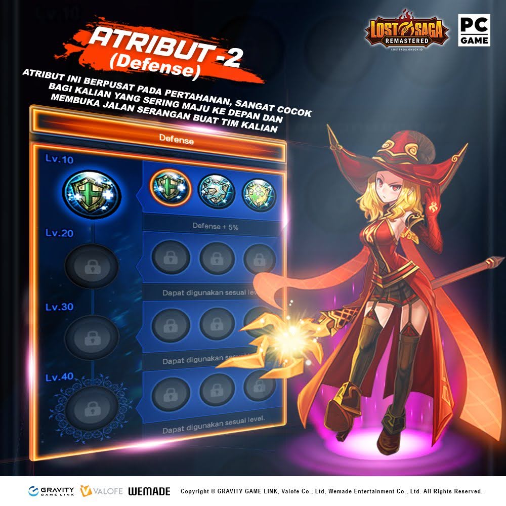 Sistem Atribut Lost Saga Remastered (Fitur Baru) | Gaming Tutorial Pedia