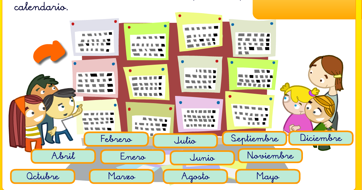 La ventana de mi clase. 1º de Primaria: EL CALENDARIO y LOS MESES DEL AÑO