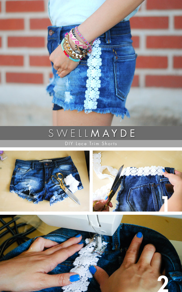 Diy 3 Lace Shorts — Bow Of Moon