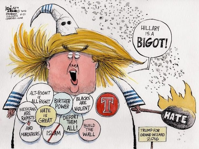 Cluster of the Week: Editorial Cartoon: 'Trump for Grand Wizard 2016'