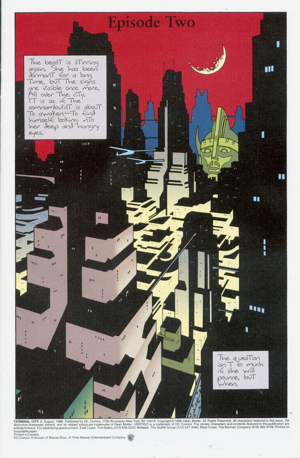 UN UNIVERSO DE VIÑETAS: 1996- TERMINAL CITY – Dean Motter y Michael Lark