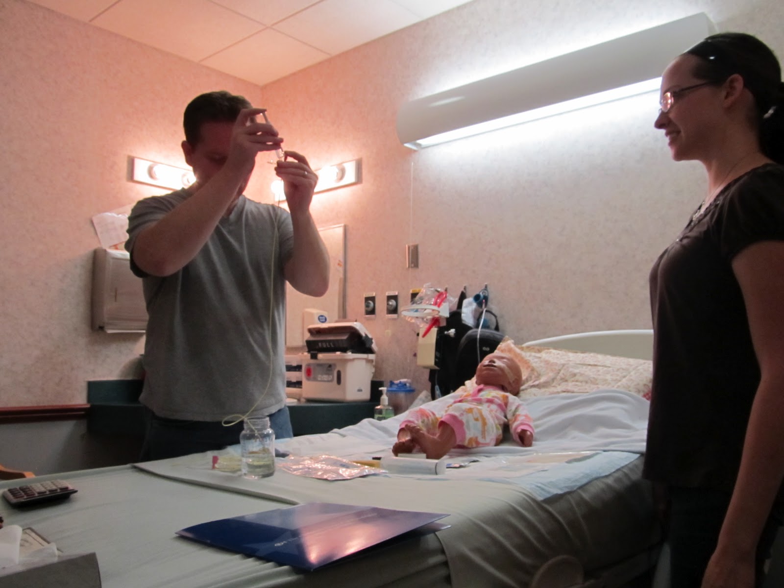 Aidan... With Eos: Feeding Tube: Tube Day