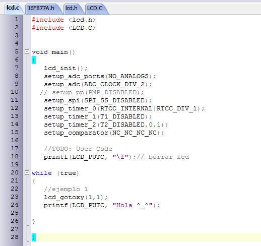 Programando PIC con CCS ejercicio 3 (LCD) 📟 Programando PIC con CCS ejercicio 3 (LCD) 📟